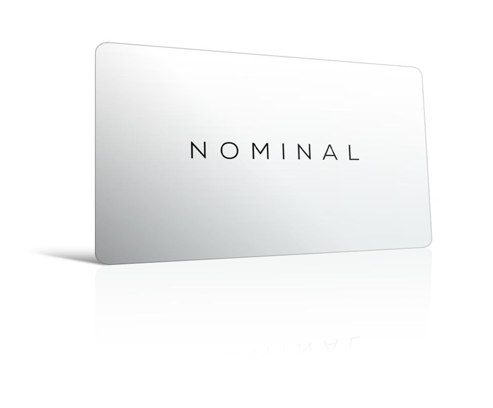 NOMINAL Gift Cards are now available! | Nominal