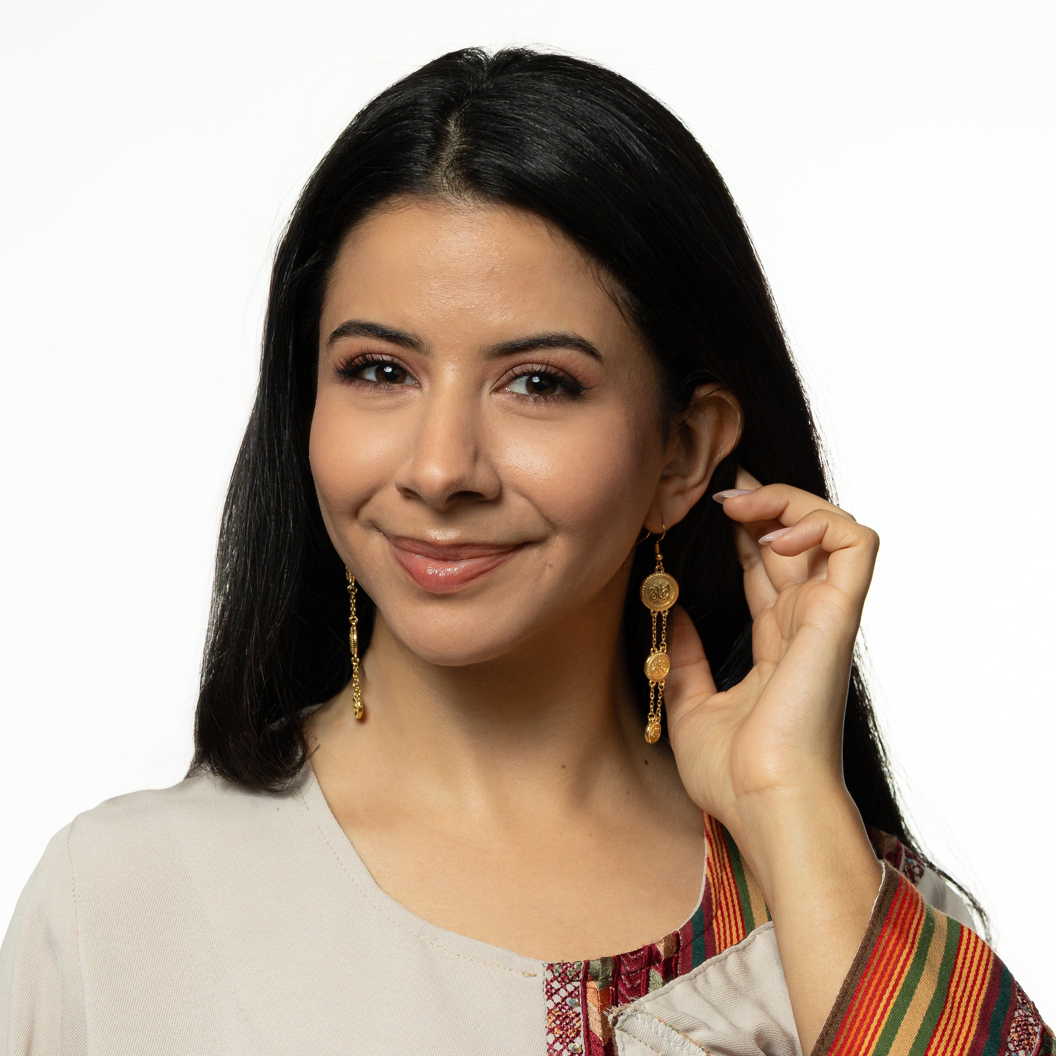 Iman | Faith Coin Earrings | Nominal