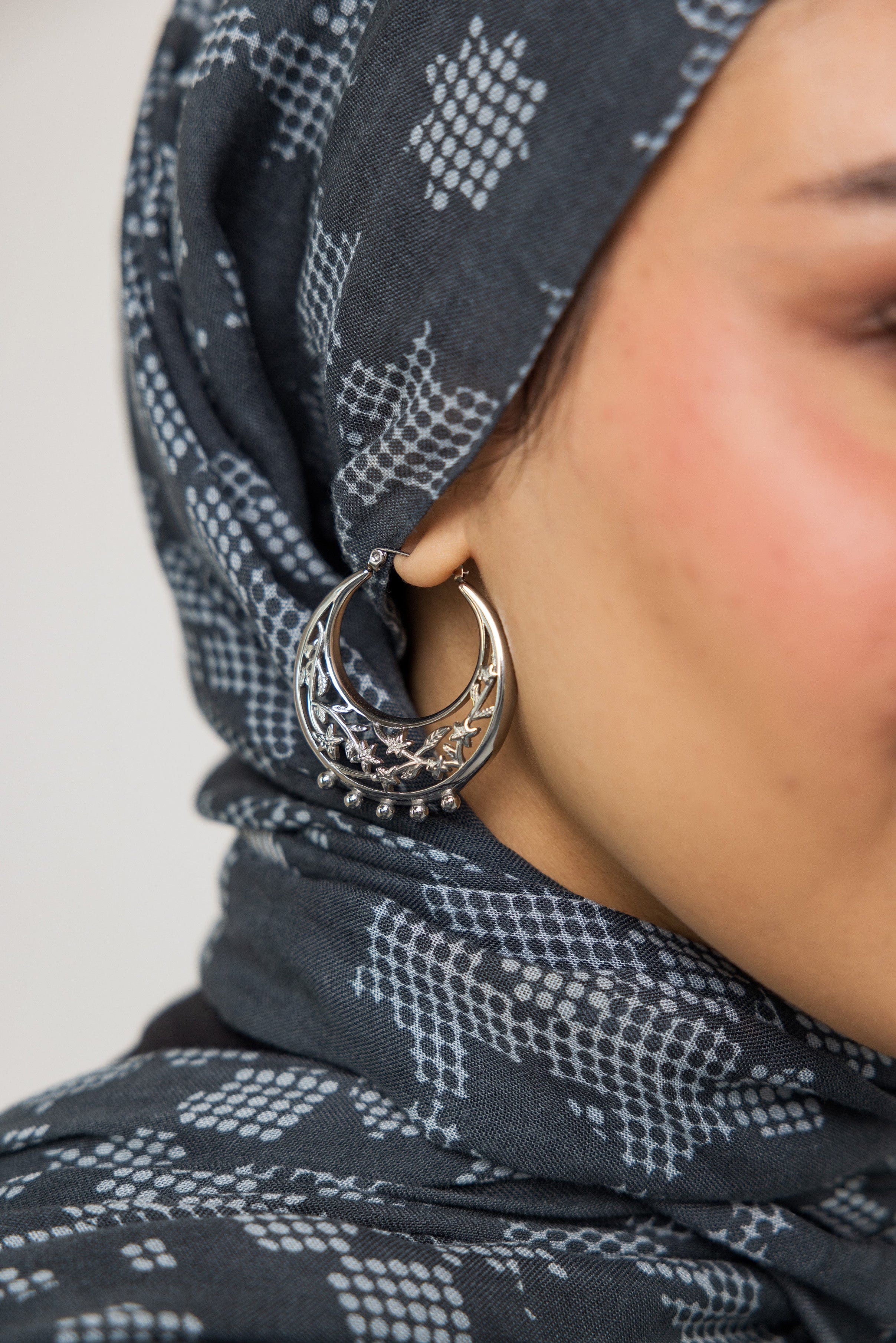 Jasmine Crescent Hoop Earrings | VELA x Nominal | Nominal