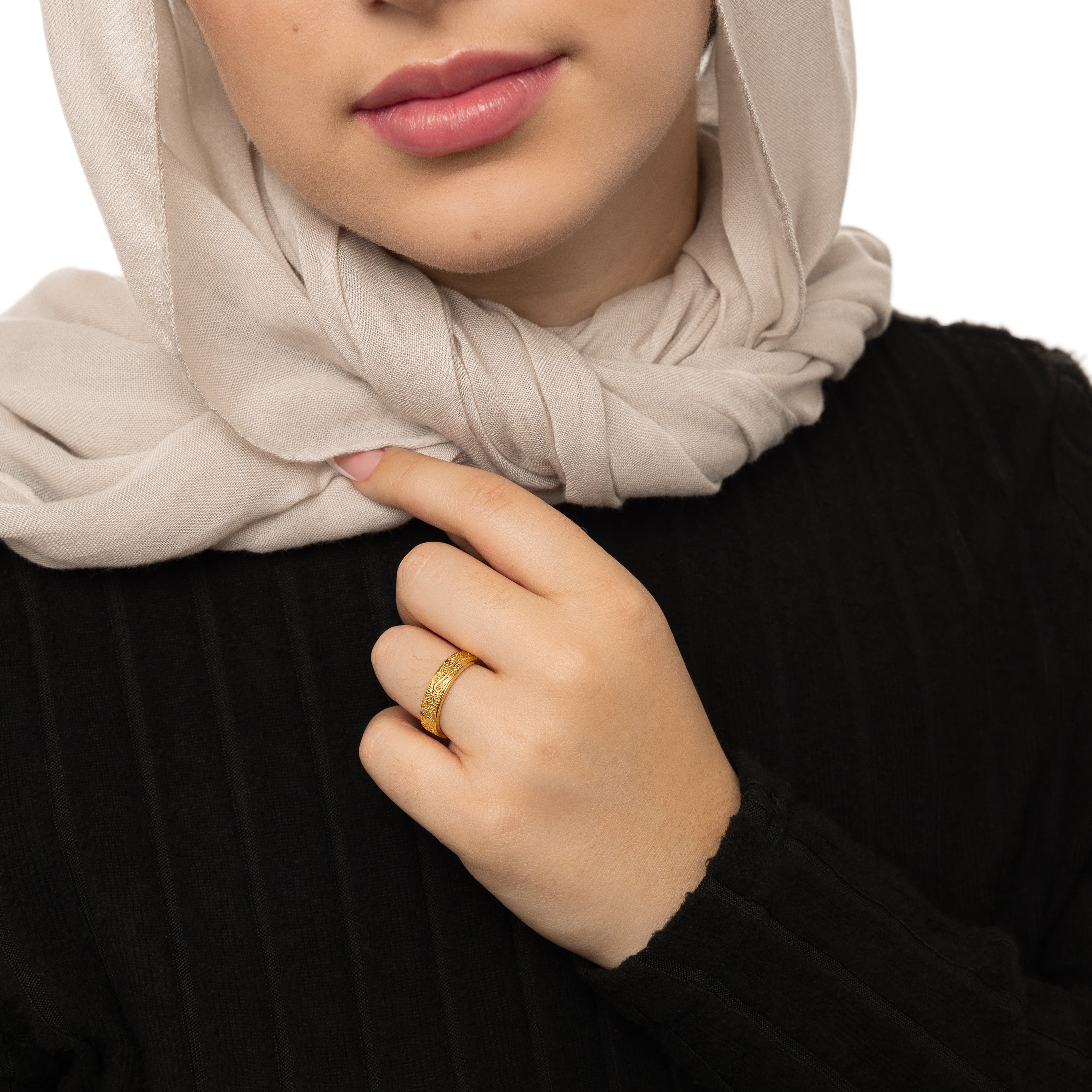 "With Hardship Comes Ease" Ring V2 | Women