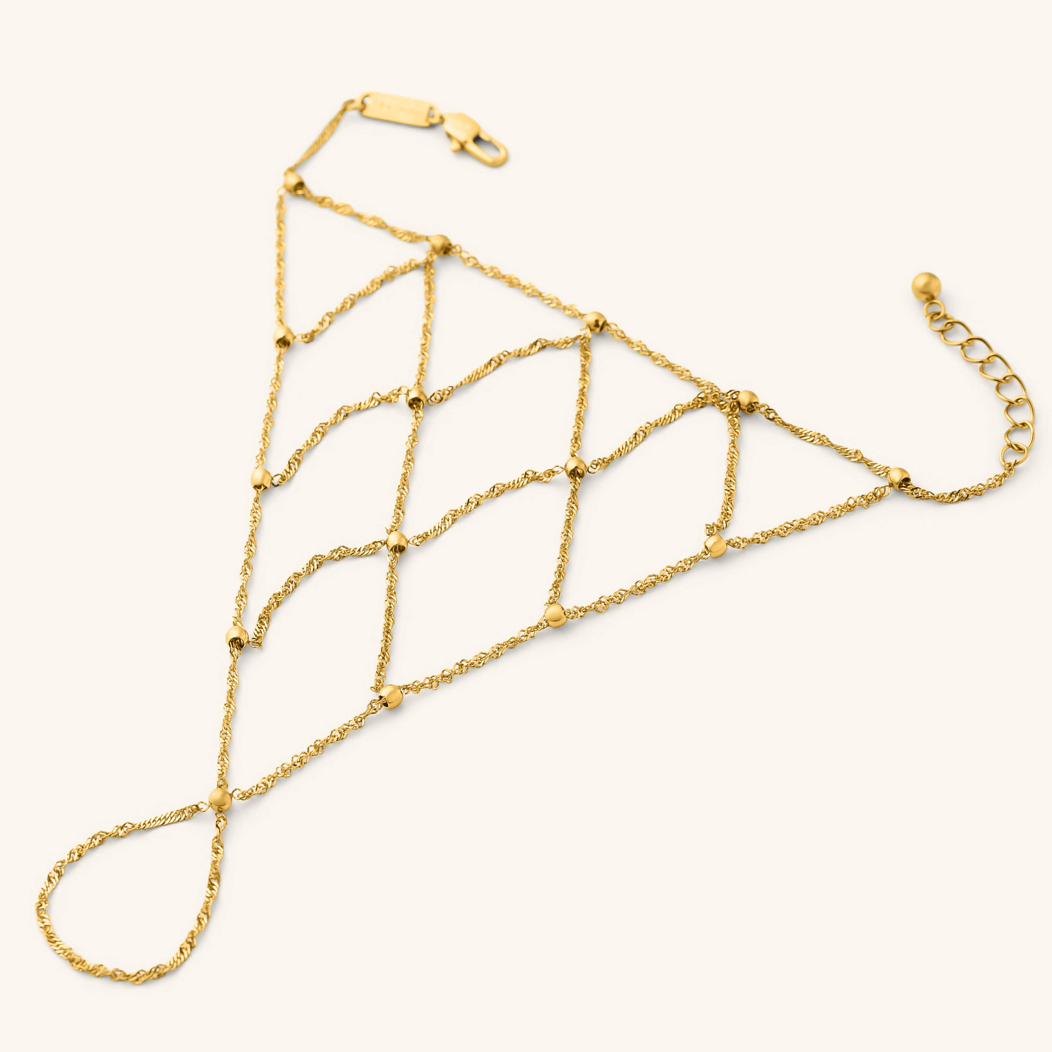 Keffiyeh Fishnet Hand Chain
