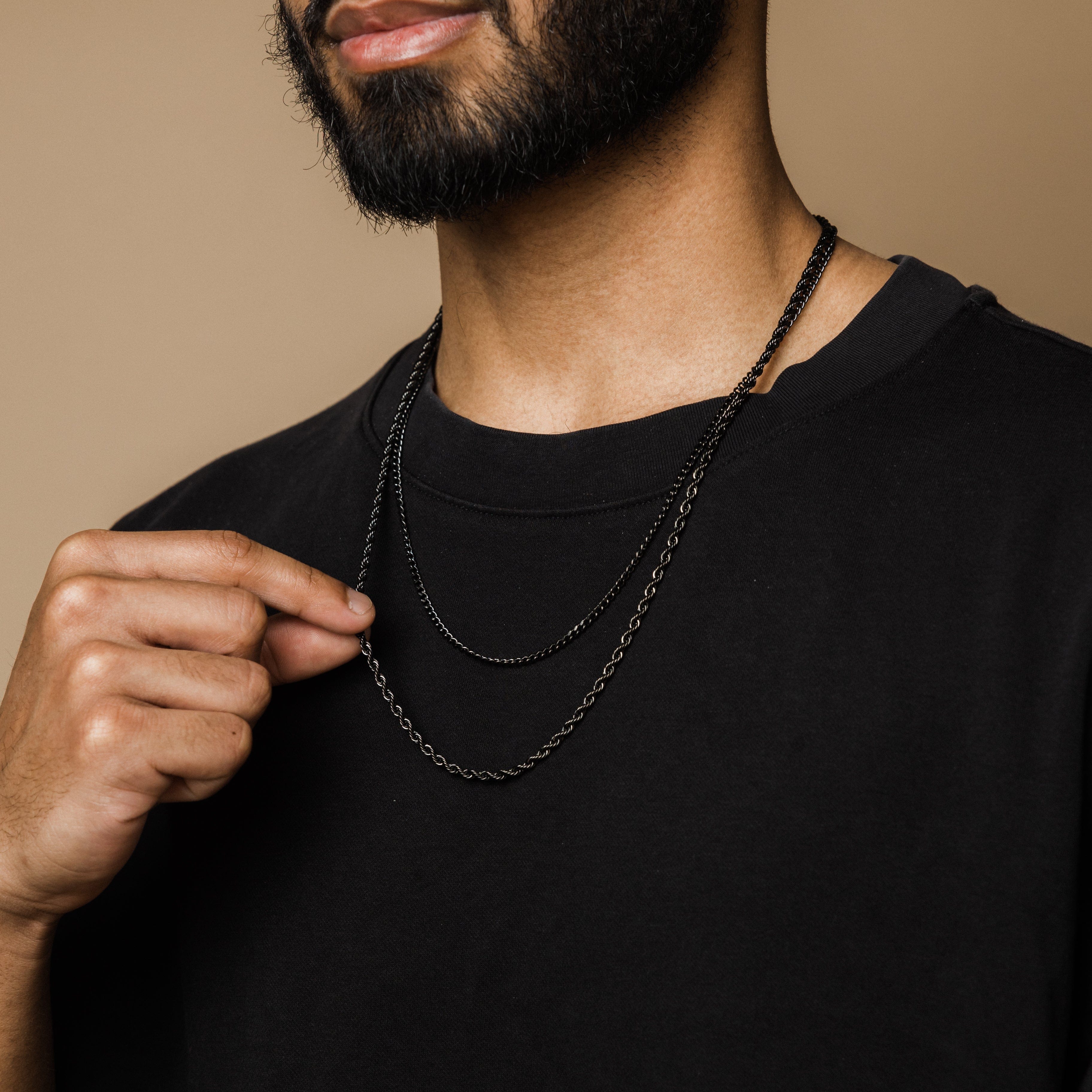 Curb + Rope Chain Stack | Men | Nominal