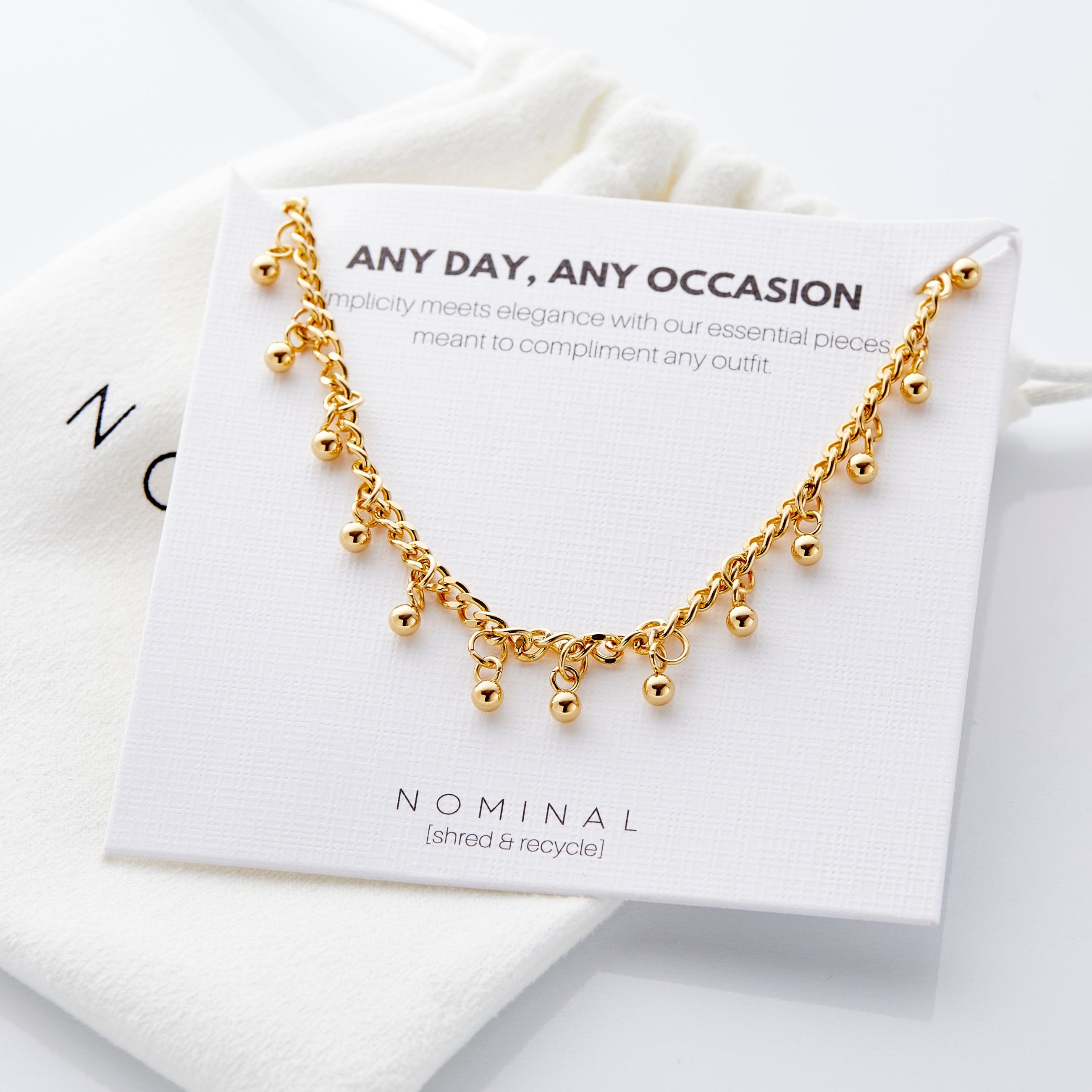 Dangling Dotted Anklet