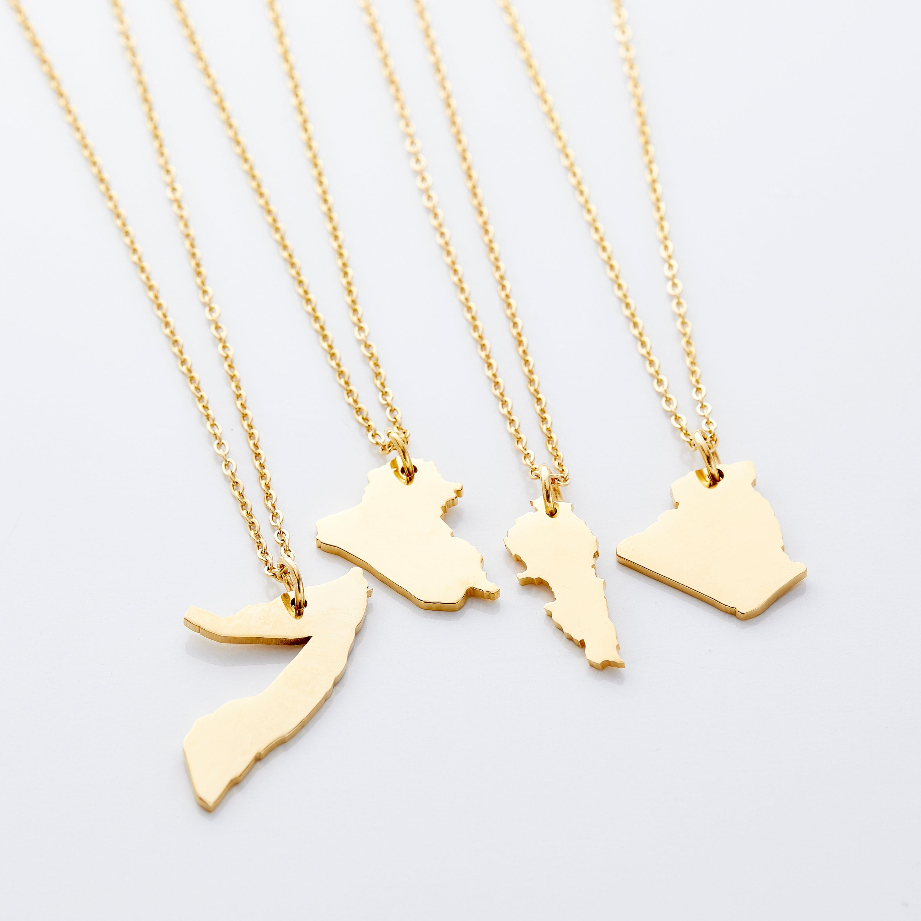 Country Map Necklace | Women | Nominal